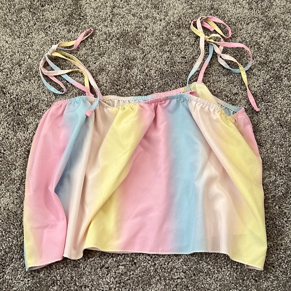 SHEIN | Tops | Pastel Rainbow Top | Poshmark